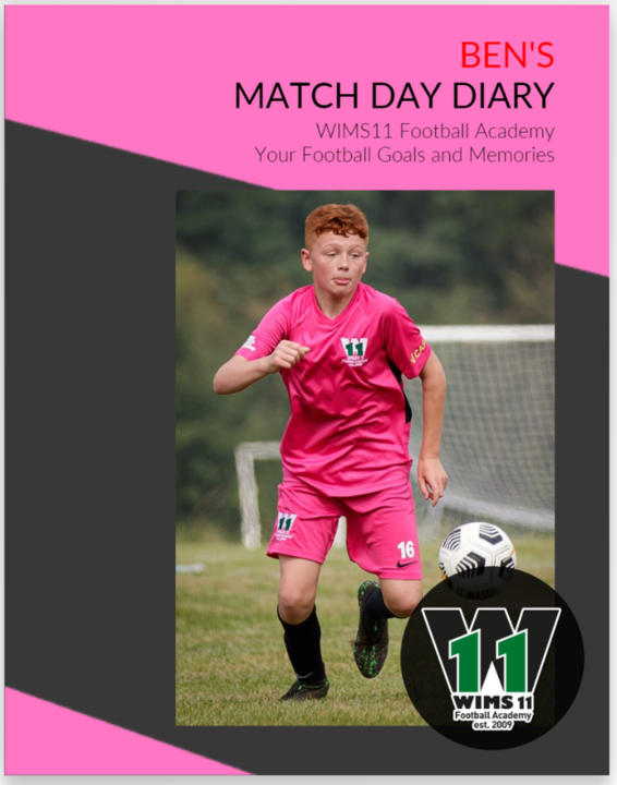Memory Books-Football Academy Match Day Diary WIMS11
